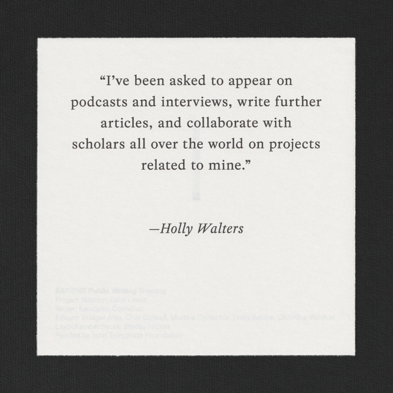 Public Writing Training: Why Write for the Public? – SAPIENS