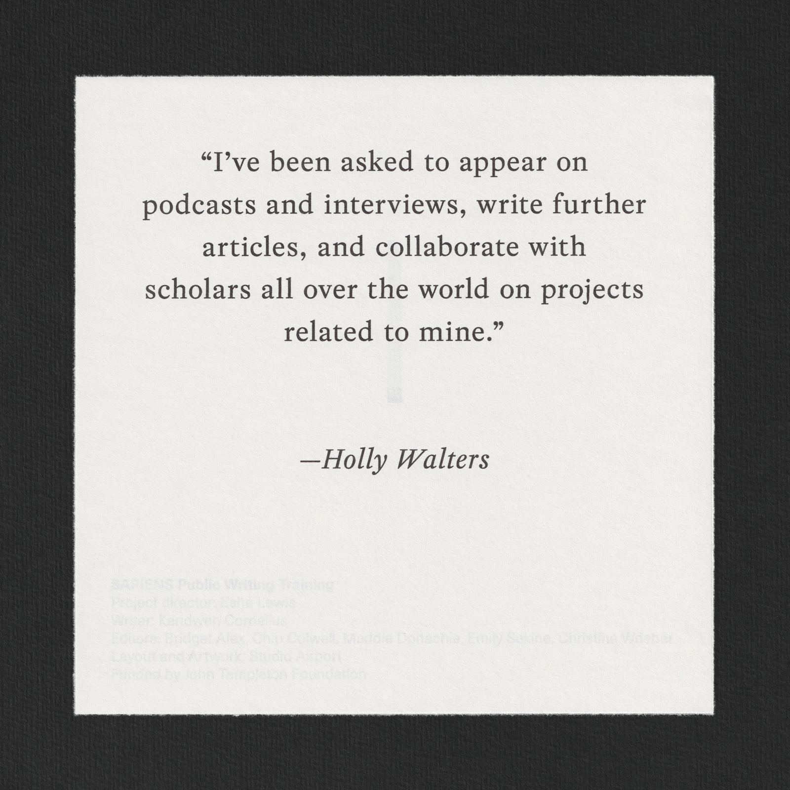 Public Writing Training: Why Write for the Public? – SAPIENS